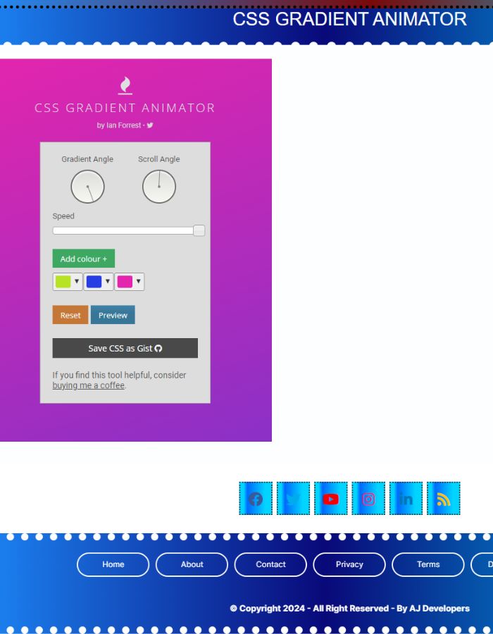 CSS Gradient Animator Theme +Tool For Blogger by CanyonCreatives | CodeCanyon